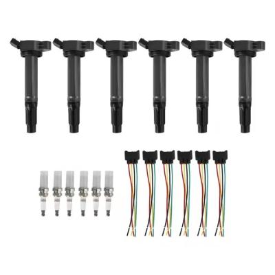 China 6pcs Ignition Coils With Connectors With Spark Plug UF487 90919-02251 for Toyota Sienna 3.5L for sale