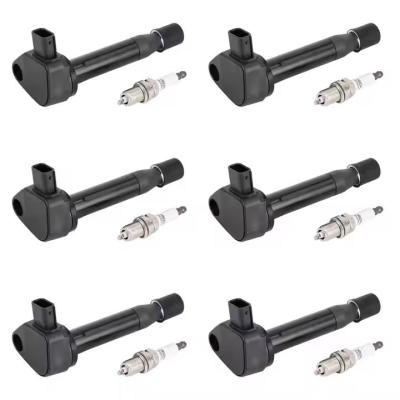 China 6pcs Ignition Coils Spark Plugs Set UF242 30520P8EA01 for Honda Odyssey 3.5L 1999-2007 for sale