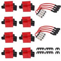 Quality 8pcs D581 Square Ignition Coils Ultra High with Spark Plug Wires 3859078 for GMC for sale