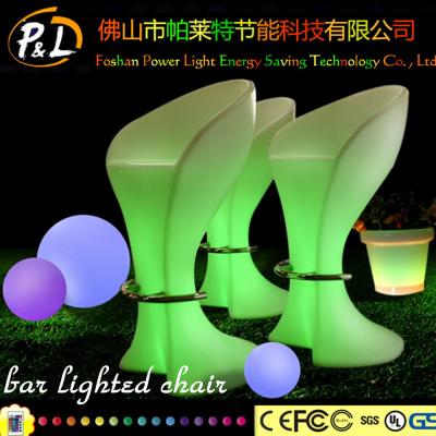 China LED Lighted Glowing Plastic Bar Stools for sale