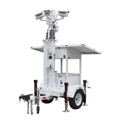 Quality OEM 6.5m Mast Solar Surveillance Trailer With 2*435W Solar Panels for sale