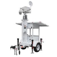 Quality Energy Efficient  Mobile Solar Surveillance Trailer DC24V Eco Friendly for sale
