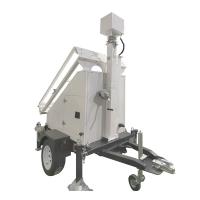 Quality High Performance 3*400W Panels Mobile Solar Trailer For Schools / Stadium for sale