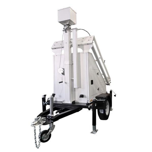 Quality OEM ODM Solar Mobile Trailer Solar Security Camera Trailer With 6m Mast Lifting for sale