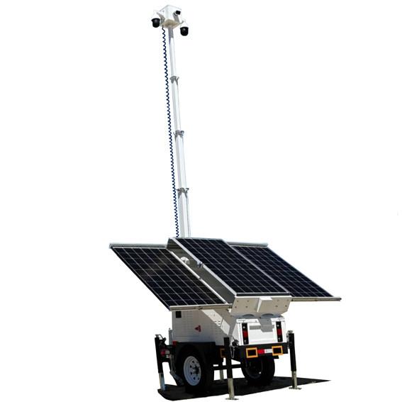 Quality Solar Trailer Security Camera Trailer Solar security trailer for Parking Lot for sale