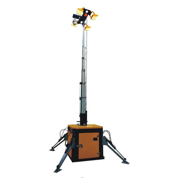 Quality Mobile CCTV Unit 4*200W LED Mobile Lighting Monitoring Box For Emergency for sale