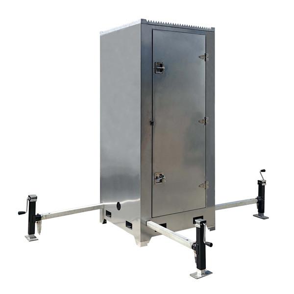 Quality 6m To 9m Mast Mobile Surveillance Unit Cubiod Tower Customized Height for sale
