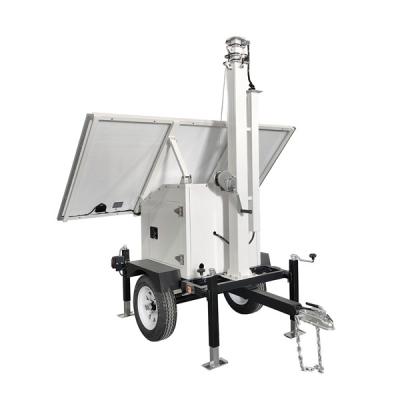 Quality Customized Mobile Solar Surveillance Trailer With 3*200W Solar Panels for sale