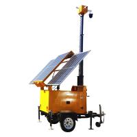 Quality 22ft Mast Solar Camera Trailer For Parking Lot Security Systems for sale