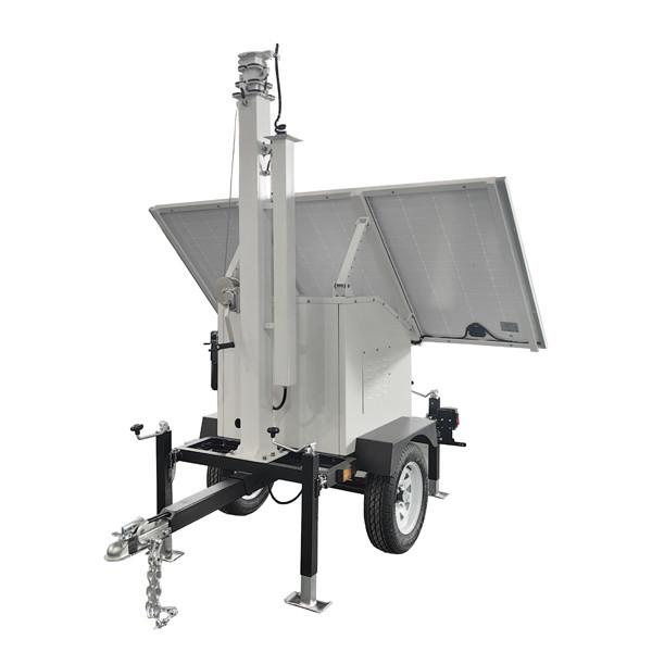 Quality Construction Sites Security Portable Solar Trailer  Customized for sale