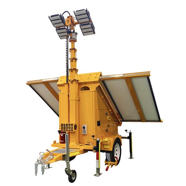 Quality Efficient Solar Led Light Tower With Four Solar Panels For Emergency Lighting for sale