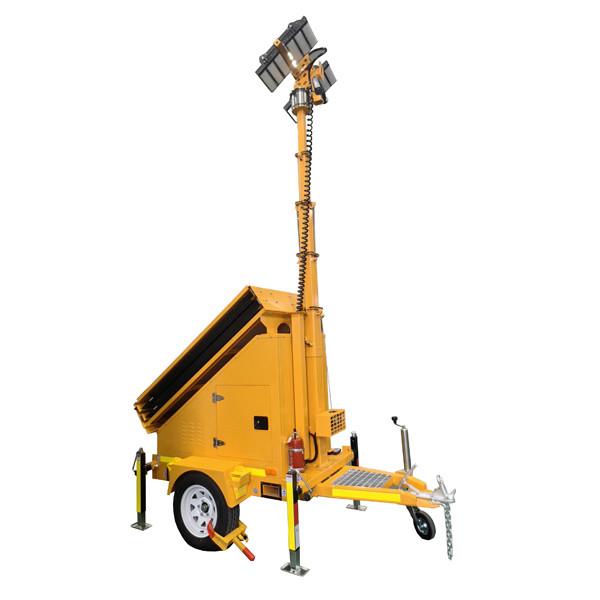 Quality Solar Energy System Led Mobile Solar Light Tower With 7m Mast for sale