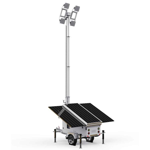 Quality Customizable Portable Solar Light Tower With LED 4*150W Floodlights 3*550W Solar Panels for sale
