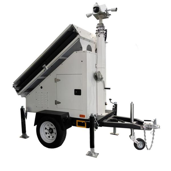Quality Mobile Solar Camera Trailer With 3*400W 3*380W Solar Panels For Monitoring for sale