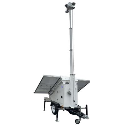 China Mobile solar surveillce trailer solar CCTV camera trailer for commercial building monitoring for sale