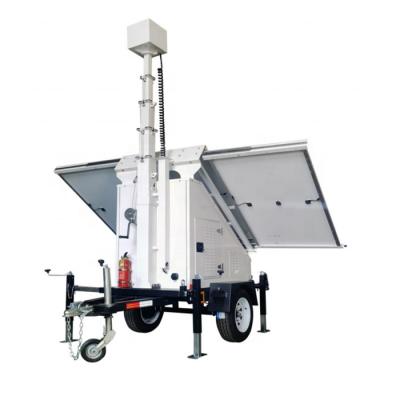 China Solar Panel Mobile Surveillance System Trailer Mobile Solar Trailer Customizable for sale