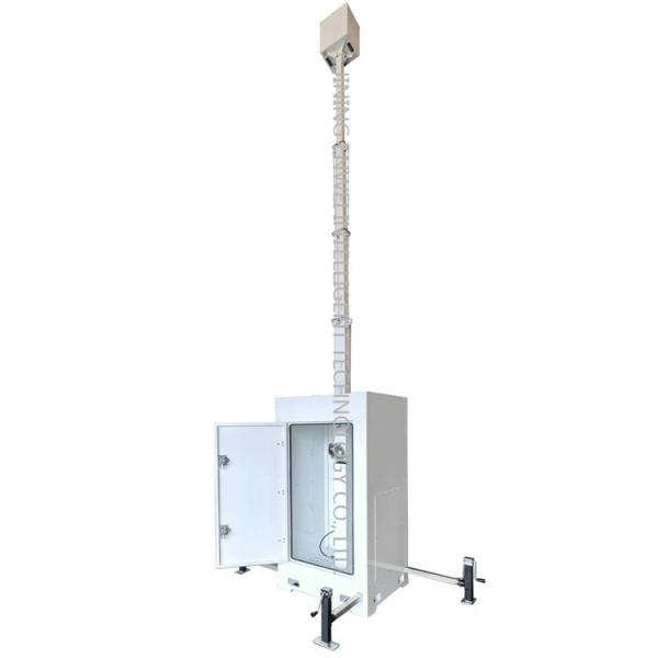 Quality Compact Mobile CCTV Surveillance Towers For Construction Monitoring for sale