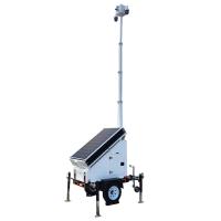 Quality Mobile Surveillance Trailer Monocrystalline silicon Solar panel for Park for sale