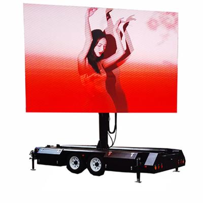 Cina Display di propaganda portatile solare a doppio lato pieghevole a LED trailer pubblicitario per la pubblicità espositiva in vendita