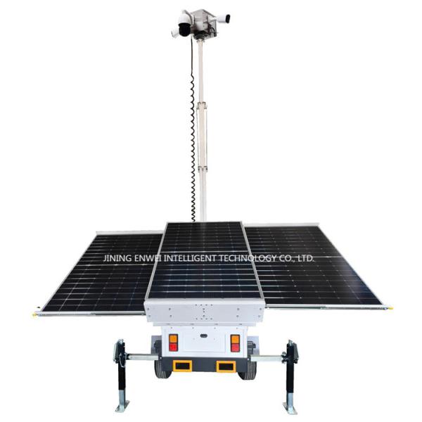 Quality Solar Power Trailer CCTV Camera Trailer With 3*400W Solar Panels For Public Safety for sale