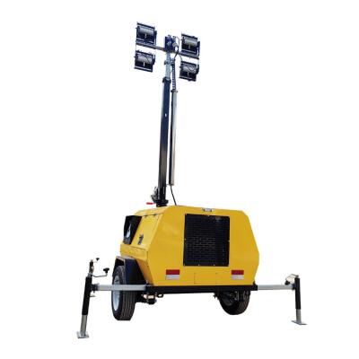 Cina Torre di luce portatile con generatore diesel 4*400W Lampade a LED per cantieri in vendita