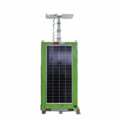 Cina Sicurezza Stabilità Solar Led Light Tower Sistema di pannelli solari Led Cuboid Per l'illuminazione dei magazzini in vendita