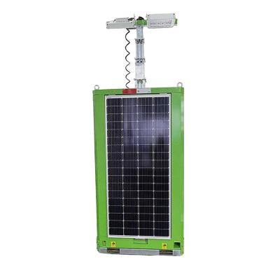China Versatile Solar Security Surveillance Camera Light Tower With 4*230W Solar Panel And 2*200 Ah Battery for sale