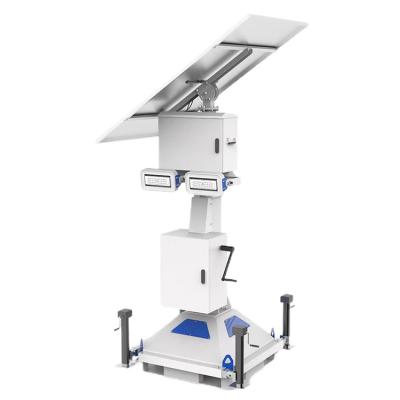 China Excellent Anti Corrosion Effect Solar Power Led Light Tower Floodlight Cube For Remote Mountain Lighting for sale