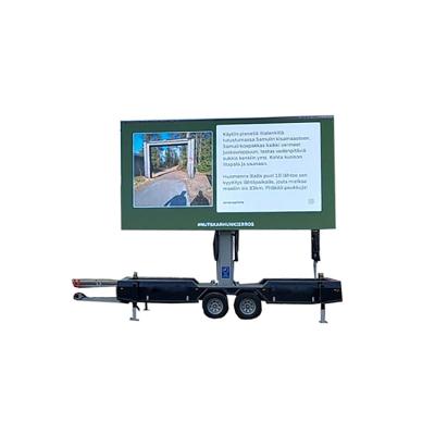 China Real-Time Picture Outdoor Portable Led Display Screen Advertising Screen Trailer For Sports Event for sale