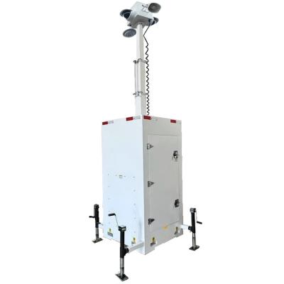 China Cube Mobile Surveillance Tower Security Camera Tower For Sporting Events for sale