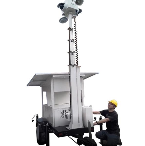 Quality Superior Flexibility Mobile Security Camera Tower Mounted High Definition Cctv For Mine Monitoring for sale