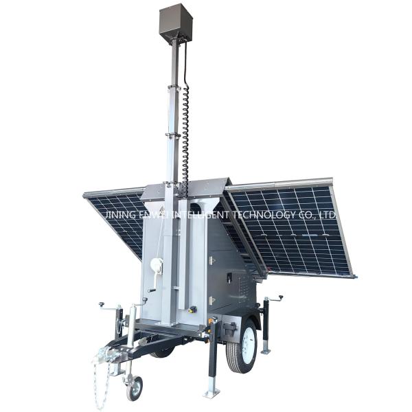 Quality US Standard Portable Solar Power Camera Trailers Gel Battery For Business Center for sale