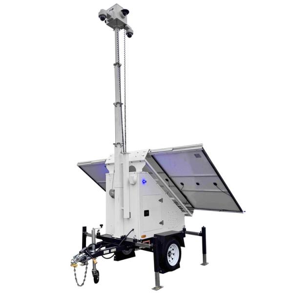 Quality Solar Powered Surveillance Trailer For Off Grid Remote Area Monitoring for sale