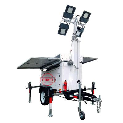 China Solar Light Tower With 7m Telescopic Mast For Construction Sites Mining Sites for sale