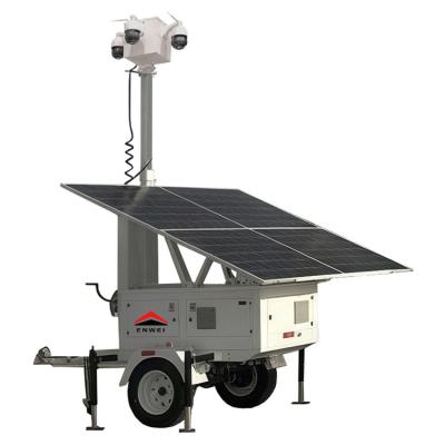 China Reboque de vigilância móvel com mastro de 6 m para monitoramento de minas a céu aberto à venda