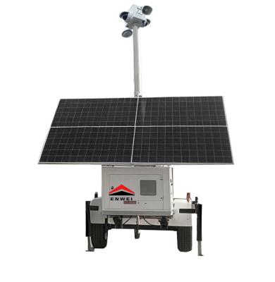 중국 저전력 소비 태양광 5G 카메라 감시 트레일러 농촌 감시 판매용
