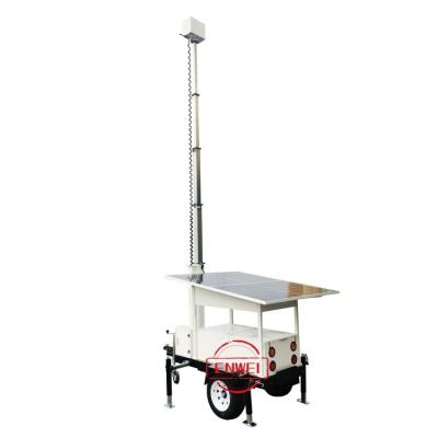 China Remote Control Mobile Surveillance Trailer Mobile CCTV Trailer For Remote Areas for sale