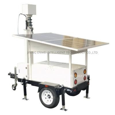 China Remote Control Mobile Surveillance Trailer Mobile CCTV Trailer For Remote Areas for sale