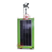 China Cold Dip Galvanized Powder Coated Solar Panel Mobile Security Surveillance Unit for Temporary Engineering Projects for sale