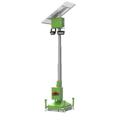 Cina Torre di illuminazione solare mobile con sistema di sorveglianza di telecamere di sicurezza e luce a LED per illuminazione stradale in vendita