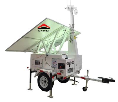 China Flexible Power Supply MPPT 40A Solar Panels Cctv Trailers For Remote Management Monitoring for sale