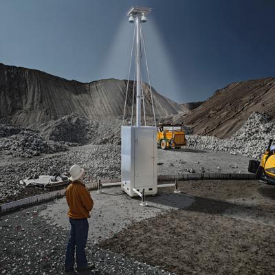 China CCTV Surveillance Camera Tower Portable Surveillance Cube For Construction Site Monitoring for sale