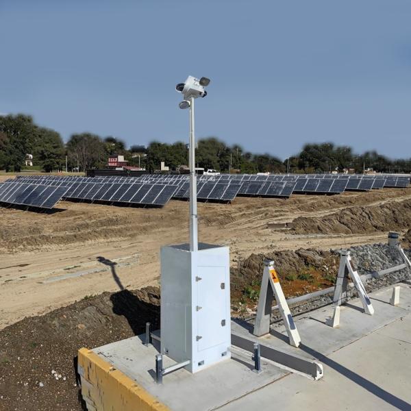 Quality  CCTV Surveillance Camera Tower Portable Surveillance Cube For Construction Site Monitoring for sale