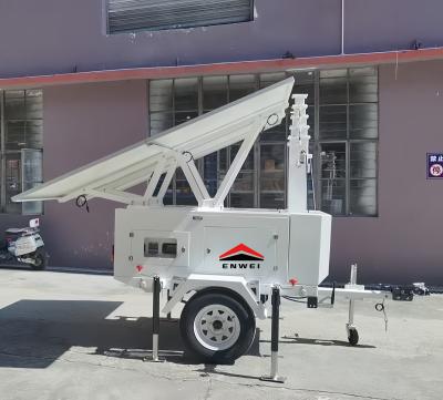 Китай Солнечный CCTV трейлер Солнечный портативный световой башенный трейлер с энергетической системой для мониторинга строительной площадки продается