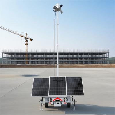 China Long Battery Life Solar Panels Camera Trailer For Construction Site Monitoring for sale