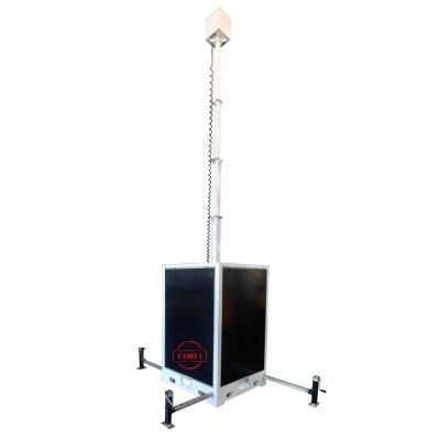 China Flexible Deployment Cube Solar Surveillance Tower For 24/7 Security Solution for sale