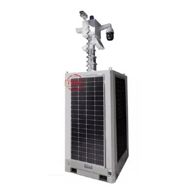 China Flexible Deployment Cube Solar Surveillance Tower For 24/7 Security Solution for sale