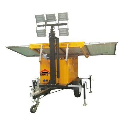 China Highly Flexible Solar Power Led Lighting Trailer For Factory Lighting for sale