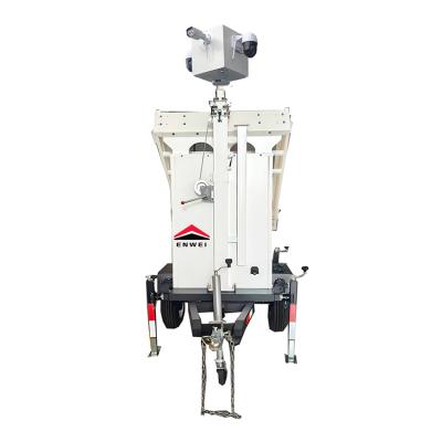 China Portable Solar Panels Camera CCTV Trailer Frame For Construction Site for sale