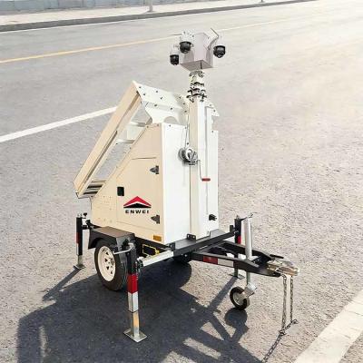 China Road Monitoring Stability Solar Panels Camera Security CCTV Trailer Frame Solar Security Trailer Frame for sale